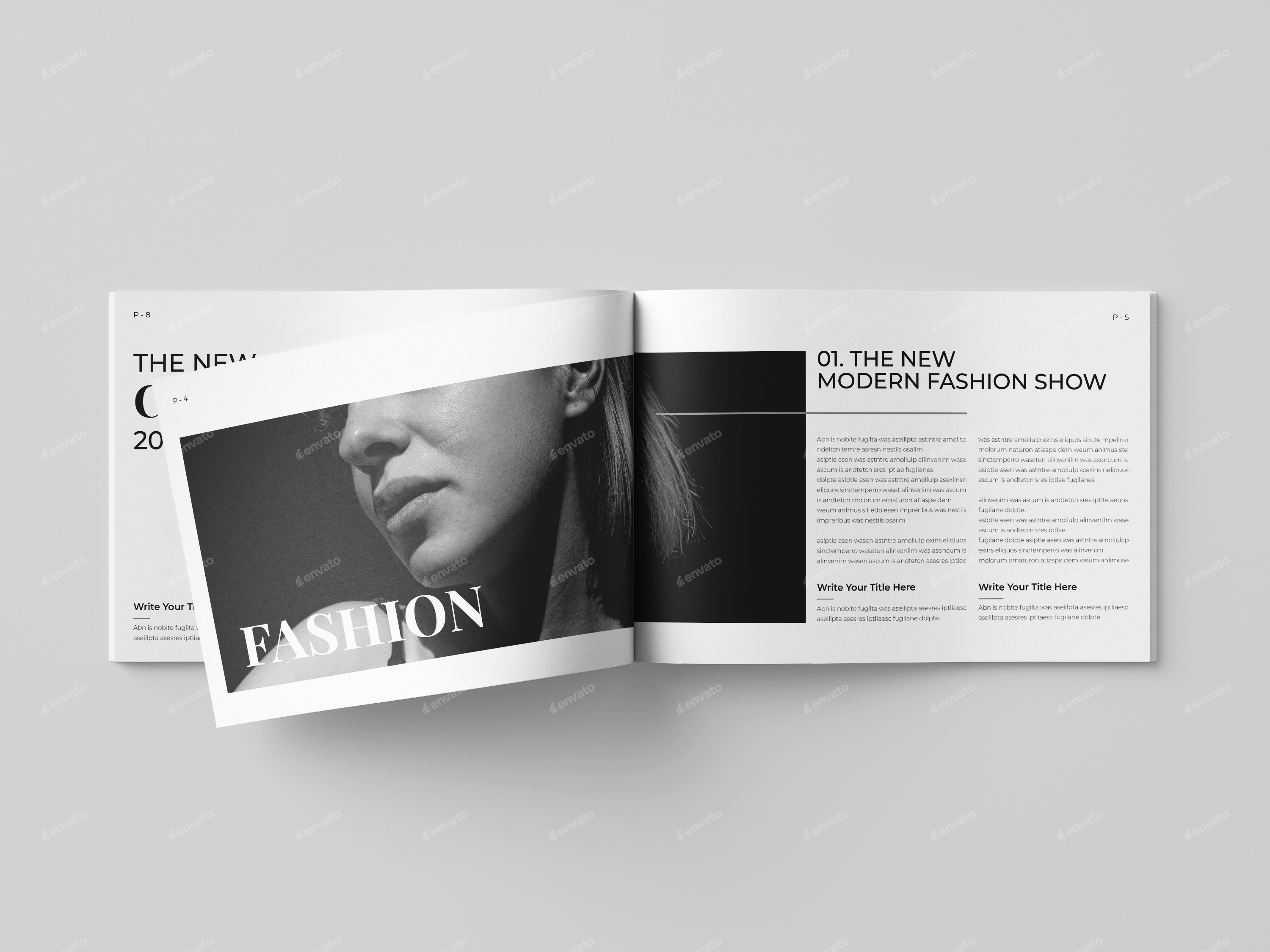 Magazine Template Landscape, Print Templates | GraphicRiver