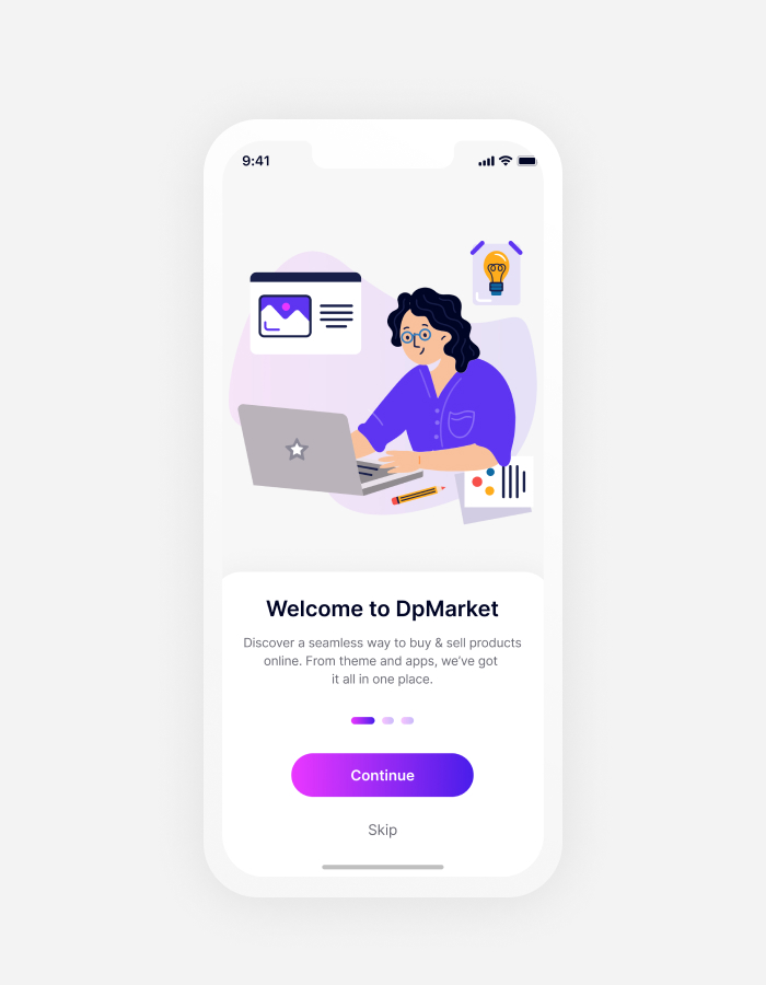 Dpmarket Digital Marketplace Multi Vendor Flutter App Ui Kit Android Ios Mobile App By