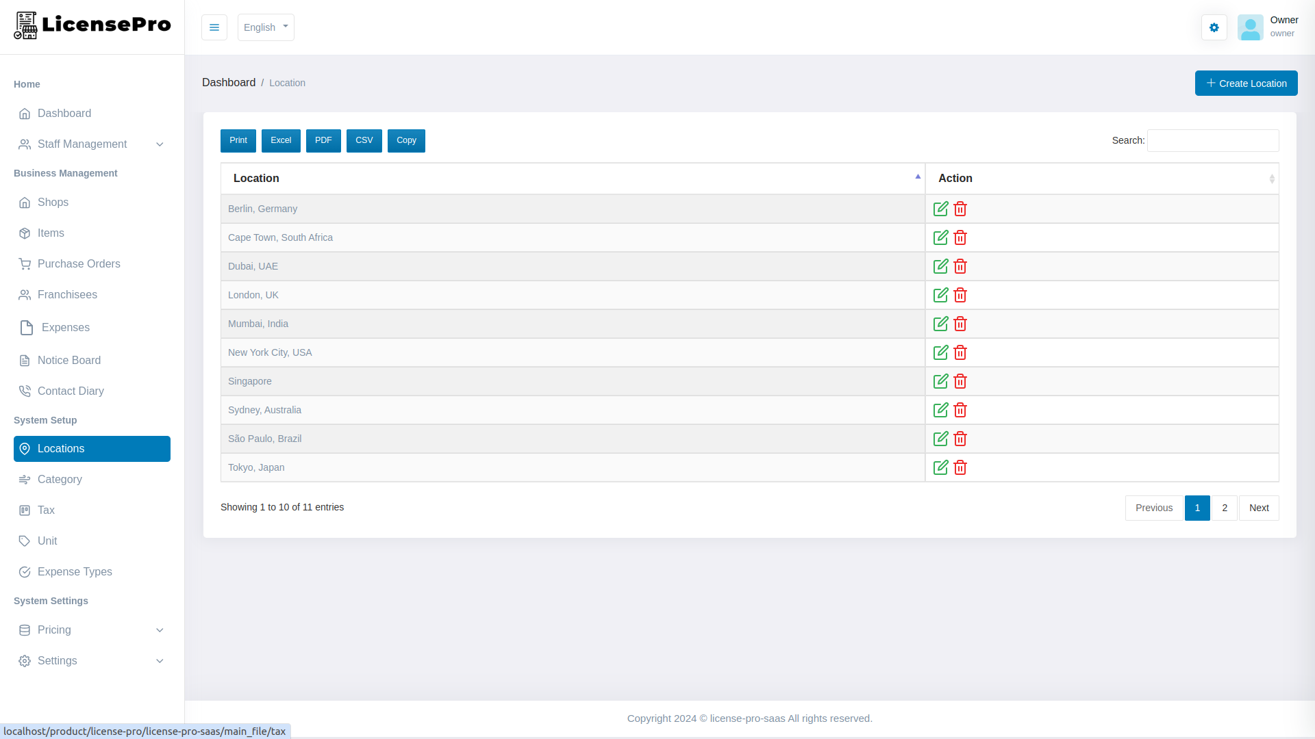 LicensePro SaaS - Franchisee Control Center by smartwebinfotech | CodeCanyon
