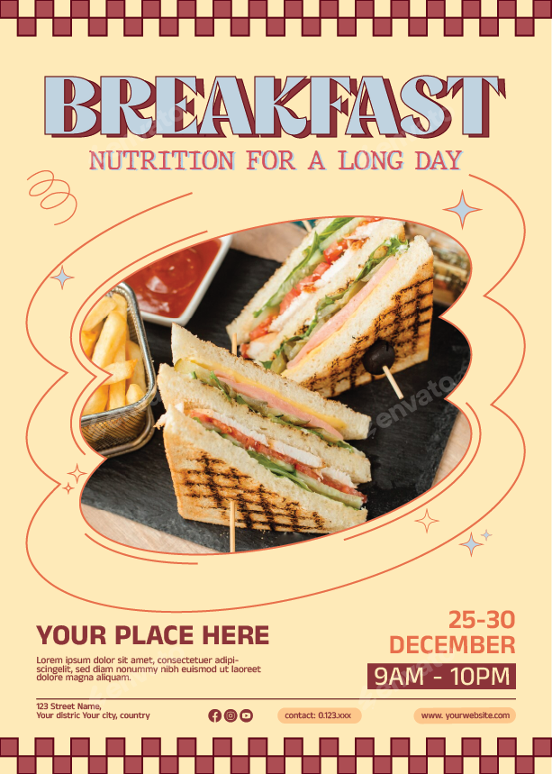 Breakfast Flyer, Print Templates | GraphicRiver
