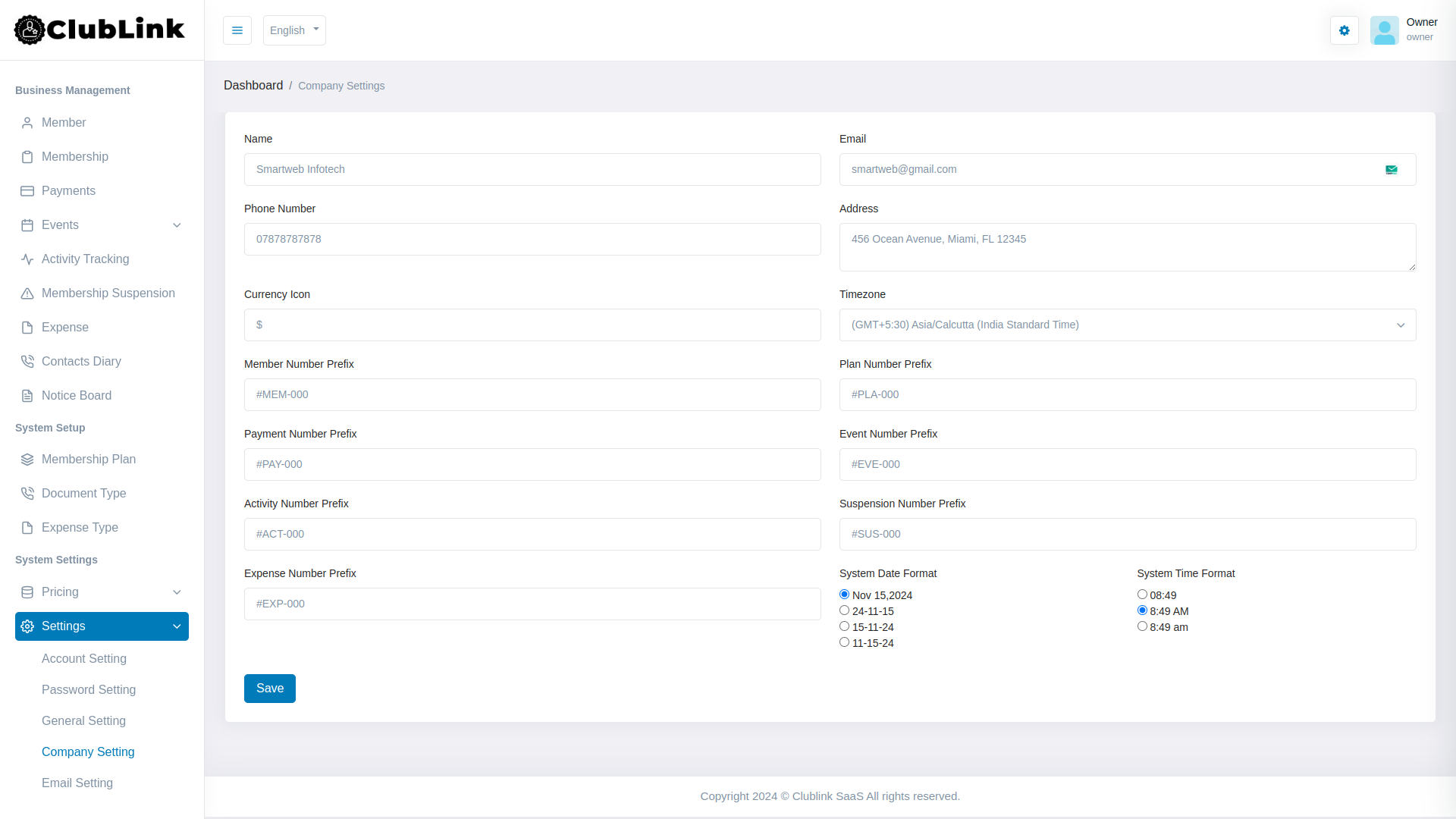 Clublink SaaS - Membership Management Software by smartwebinfotech
