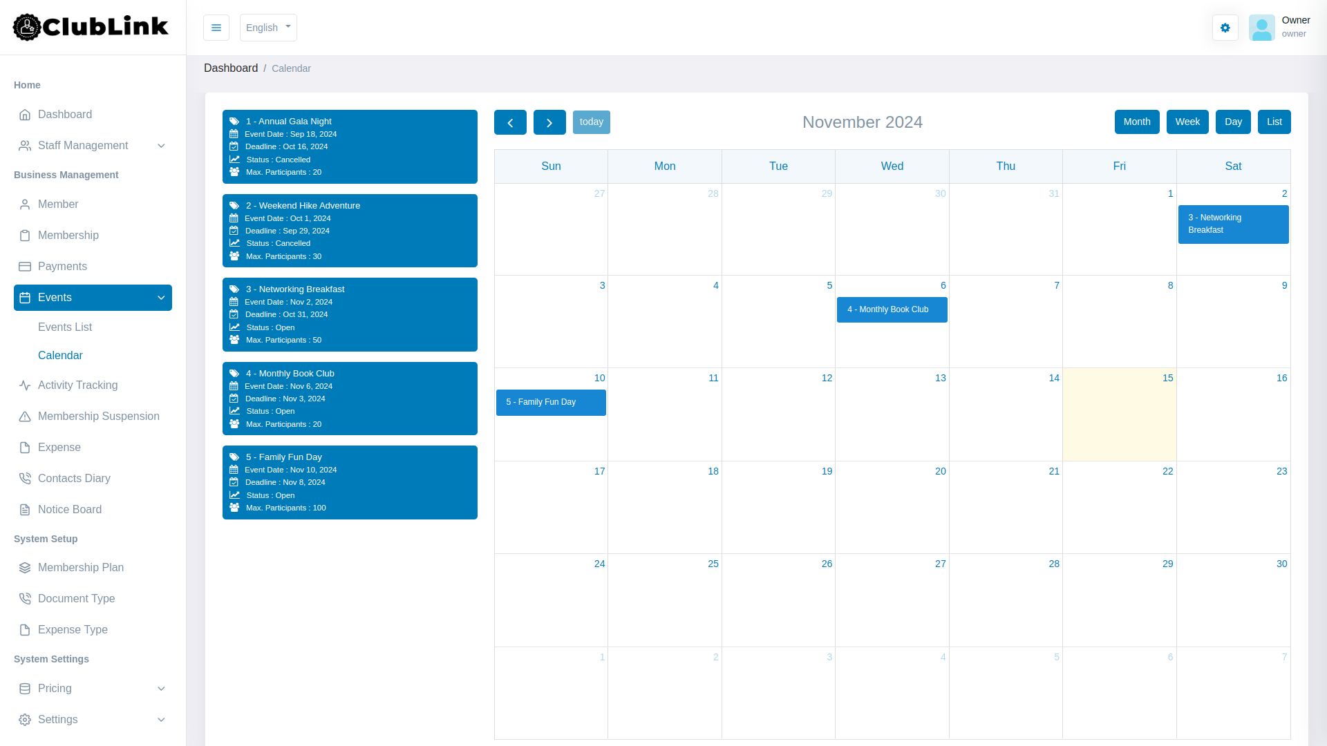 Clublink SaaS - Membership Management Software by smartwebinfotech