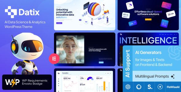 Datix - AI Prjection, Data Science & Analytics WordPress Theme by AncoraThemes