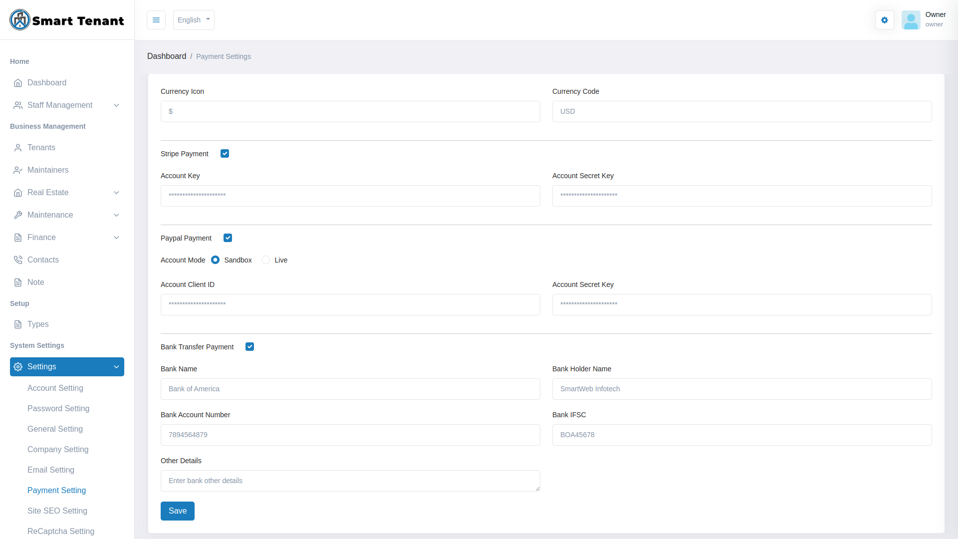 Smart Tenant - Property Management System by smartwebinfotech | CodeCanyon