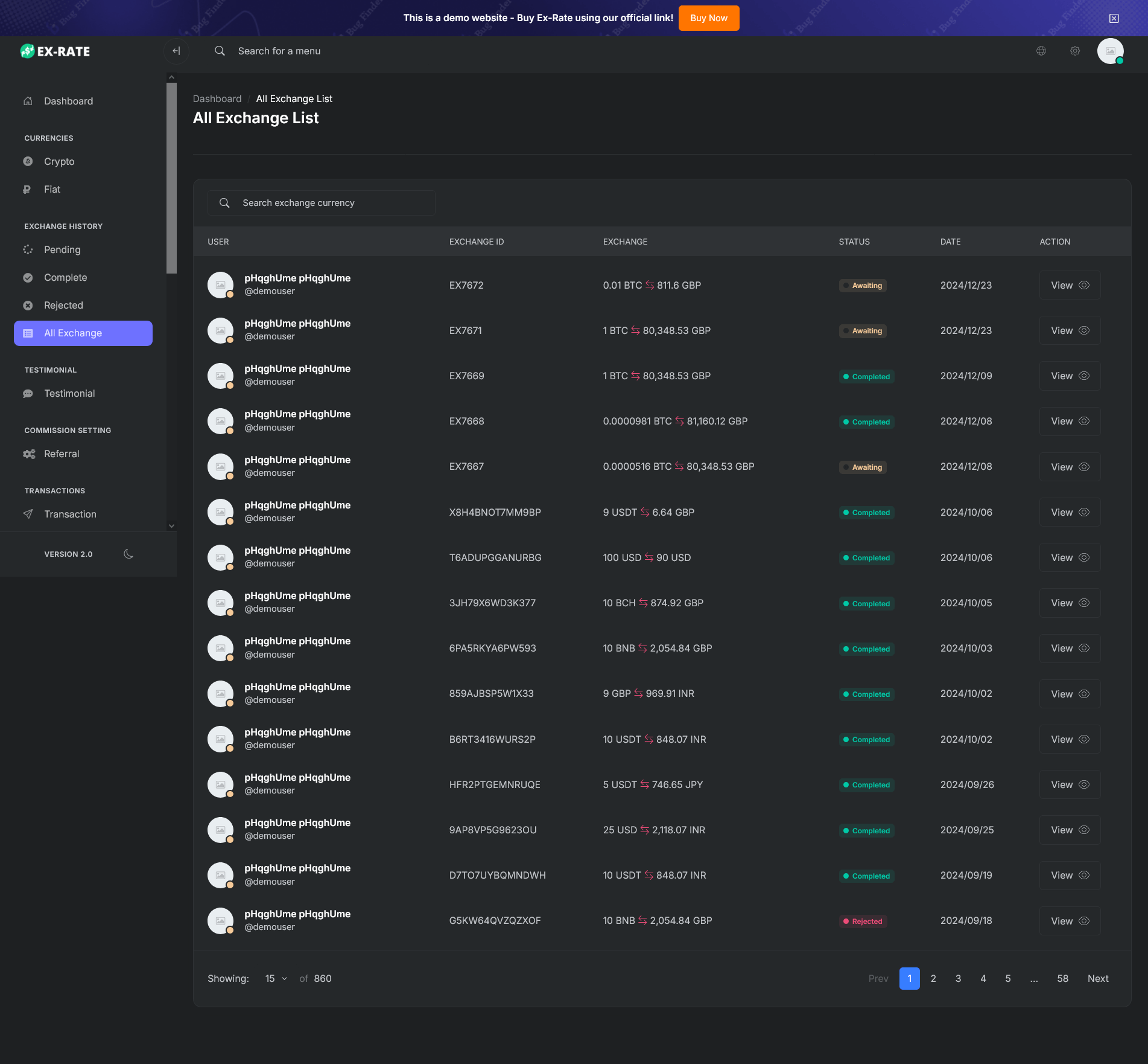 EX-RATE - A Complete Money Exchange PWA Solution by bug-finder | CodeCanyon