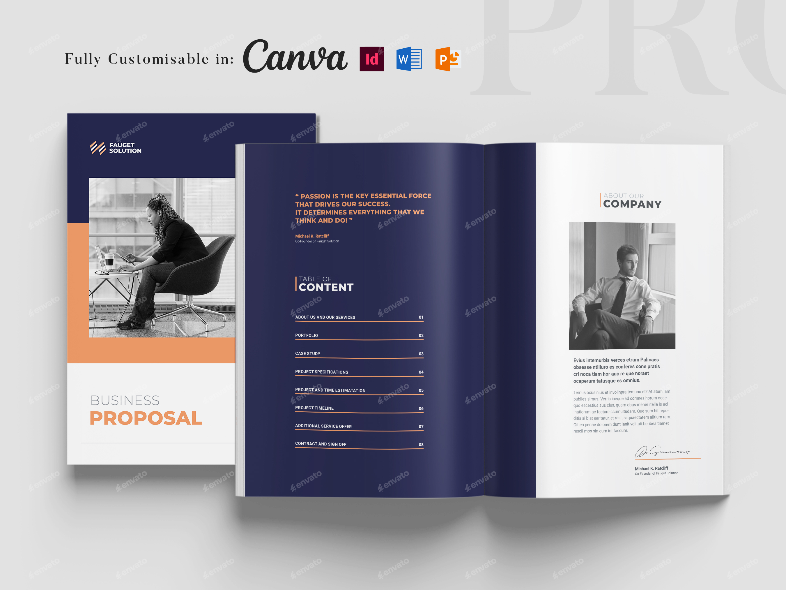 Canva Business Proposal Template, Print Templates | GraphicRiver