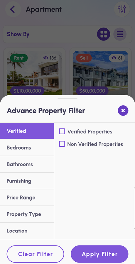 Real Estate Android App - Property Finder, Nearby Search, Buy, Sale ...