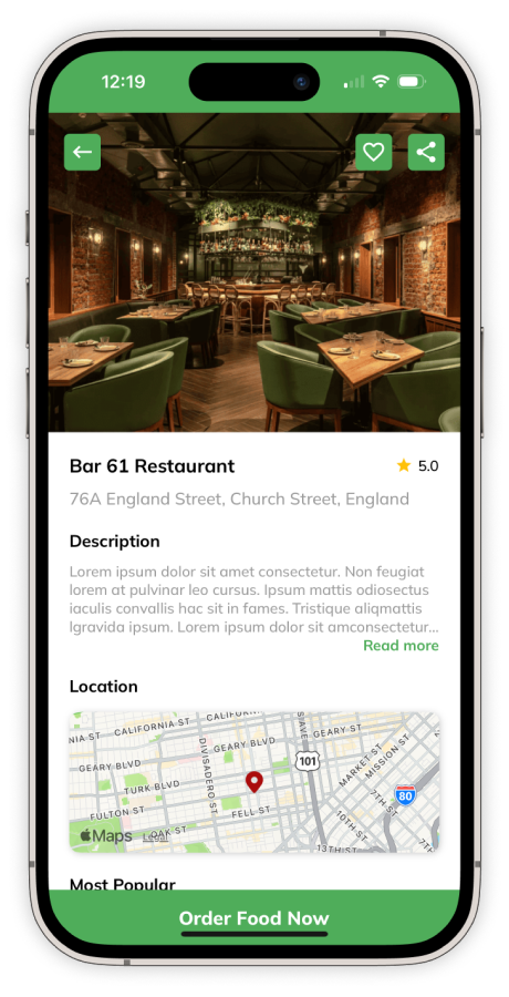 Food Ordering App Template in React Native | Food Delivery App | User ...
