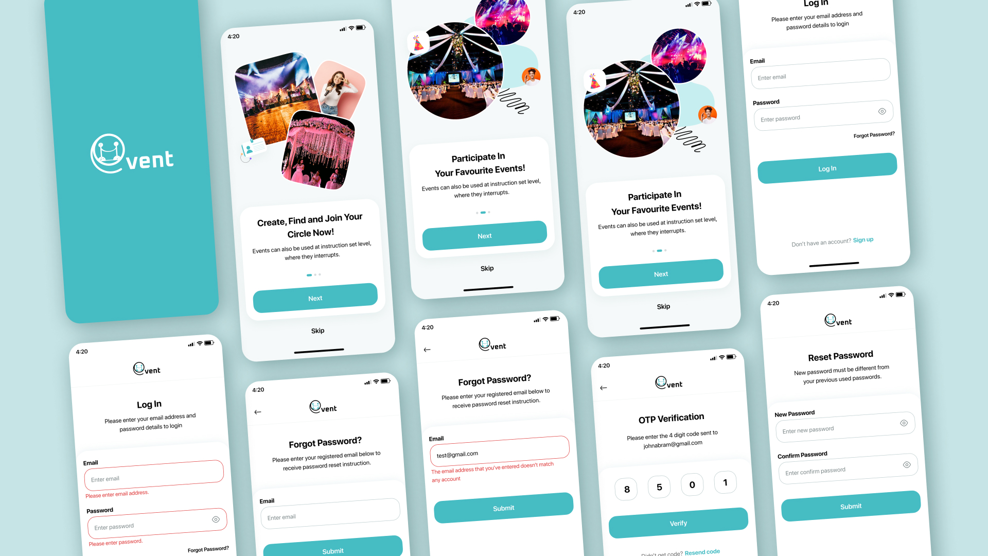 InClub: Event Management in Flutter with Node.js Backend | Complete event planner App by ...