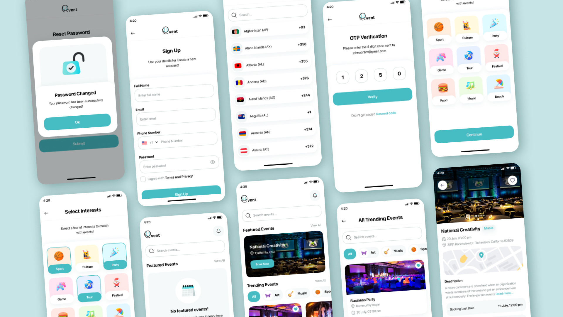 InClub: Event Management in Flutter with Node.js Backend | Complete event planner App by ...