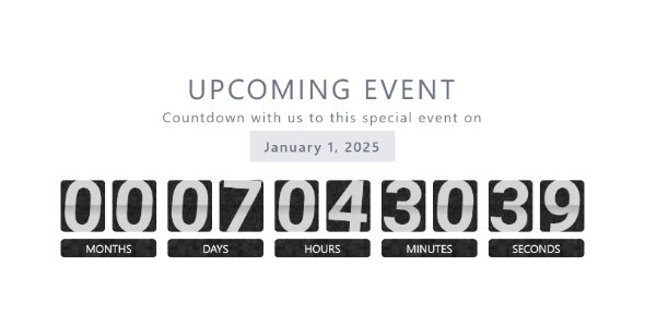 Event Countdown - Multipurpose by 22Codes | CodeCanyon
