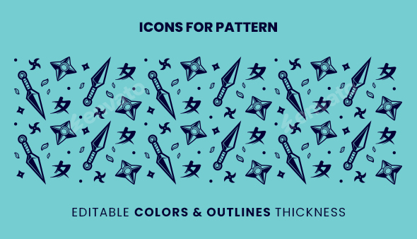 Ninja Badges Logo, Web Elements | GraphicRiver