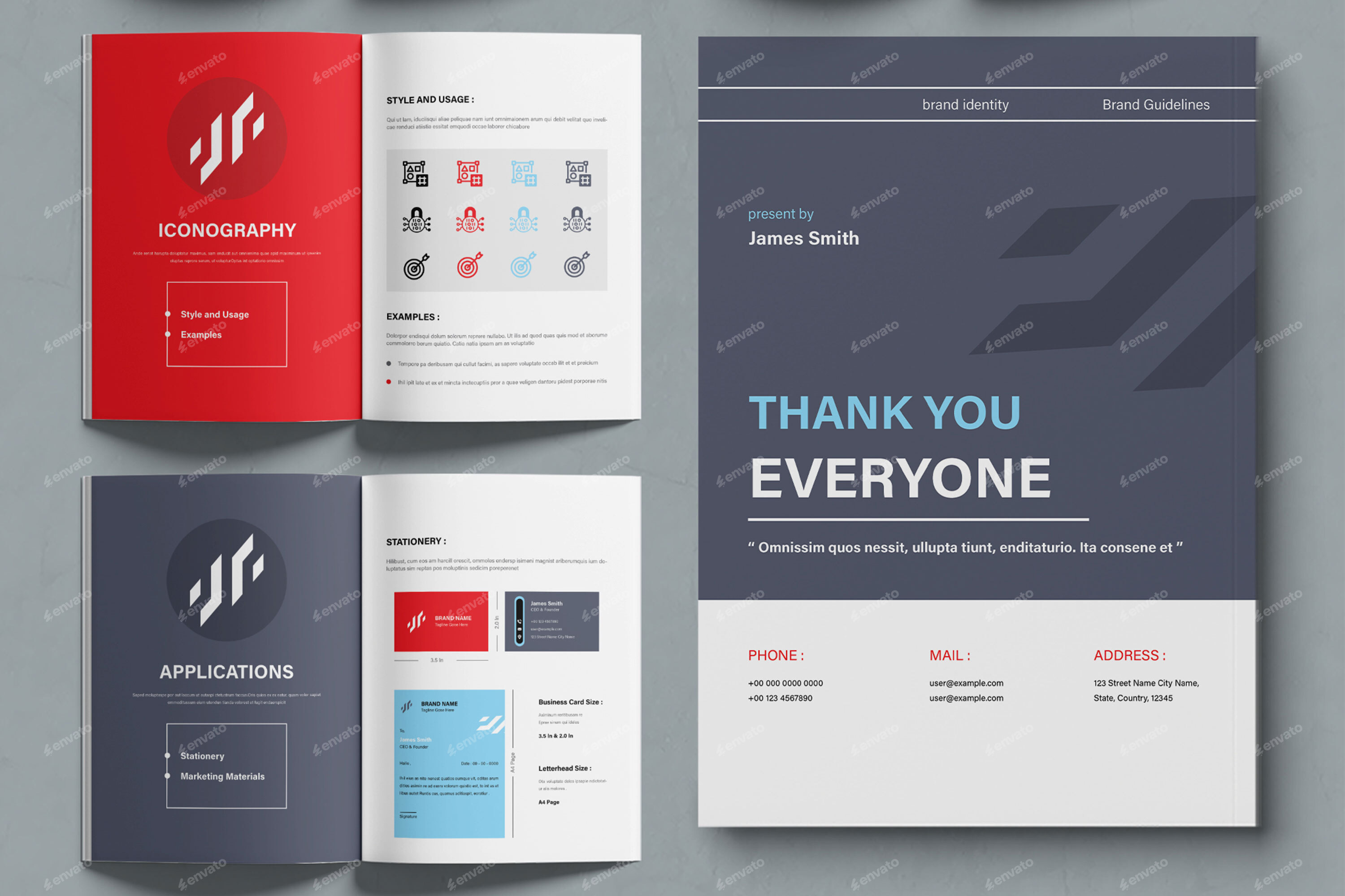 Brand Guidebook Template, Print Templates | GraphicRiver