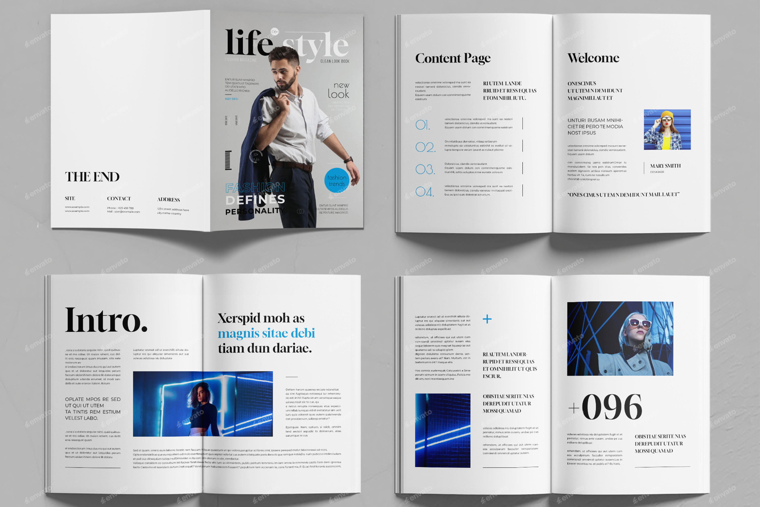 Minimalist Magazine Design, Print Templates | GraphicRiver