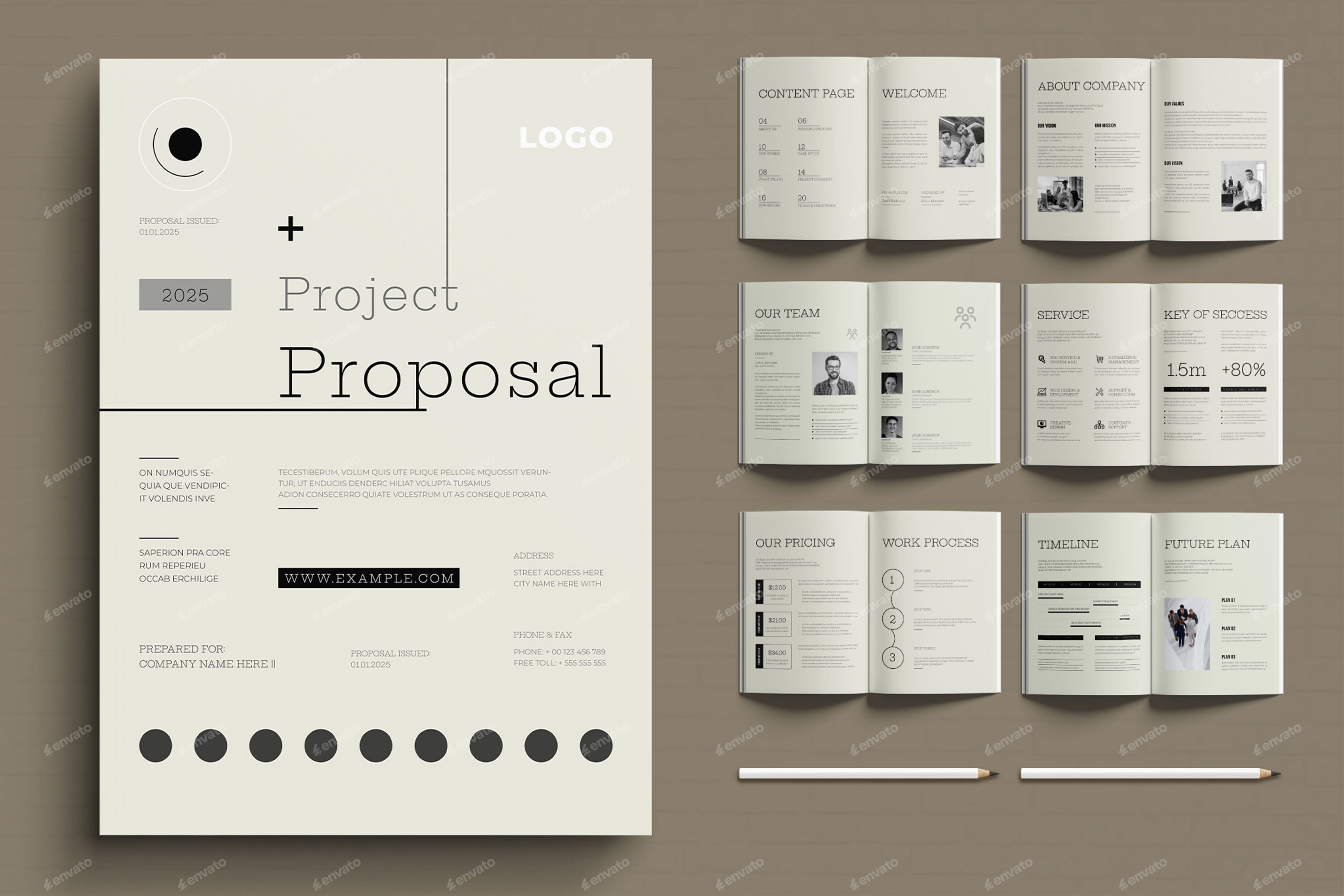 Modern Business Proposal Template, Print Templates | GraphicRiver