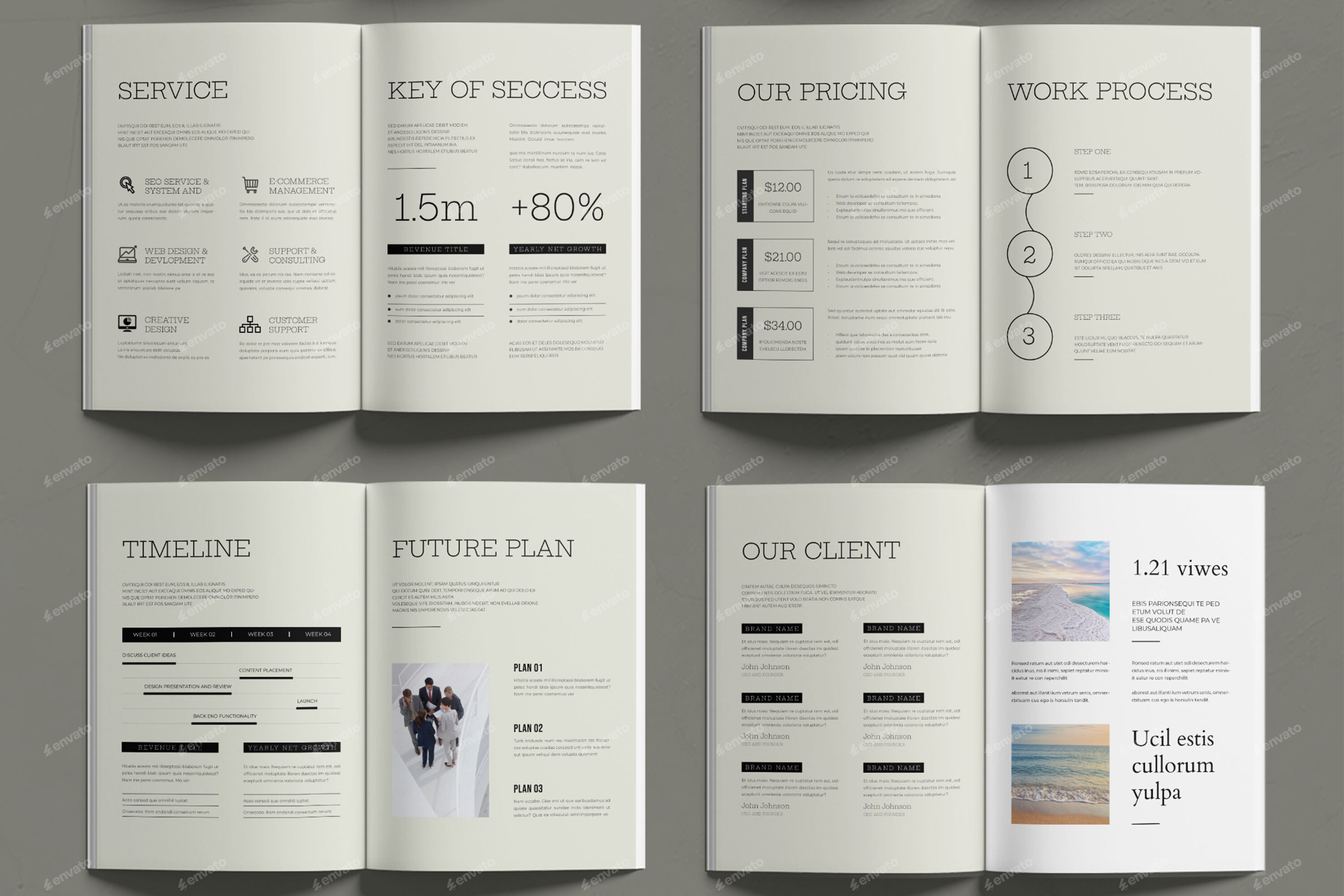 Modern Business Proposal Template, Print Templates | GraphicRiver