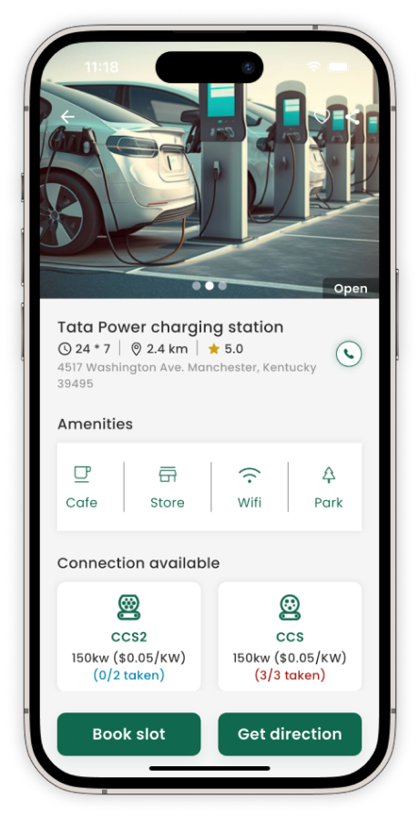 EV Charging Station App | Electric Vehicle Charging Spot App | Flutter ...