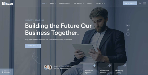 Bizzor - Multipurpose Business Agency WordPress Theme by zozothemes