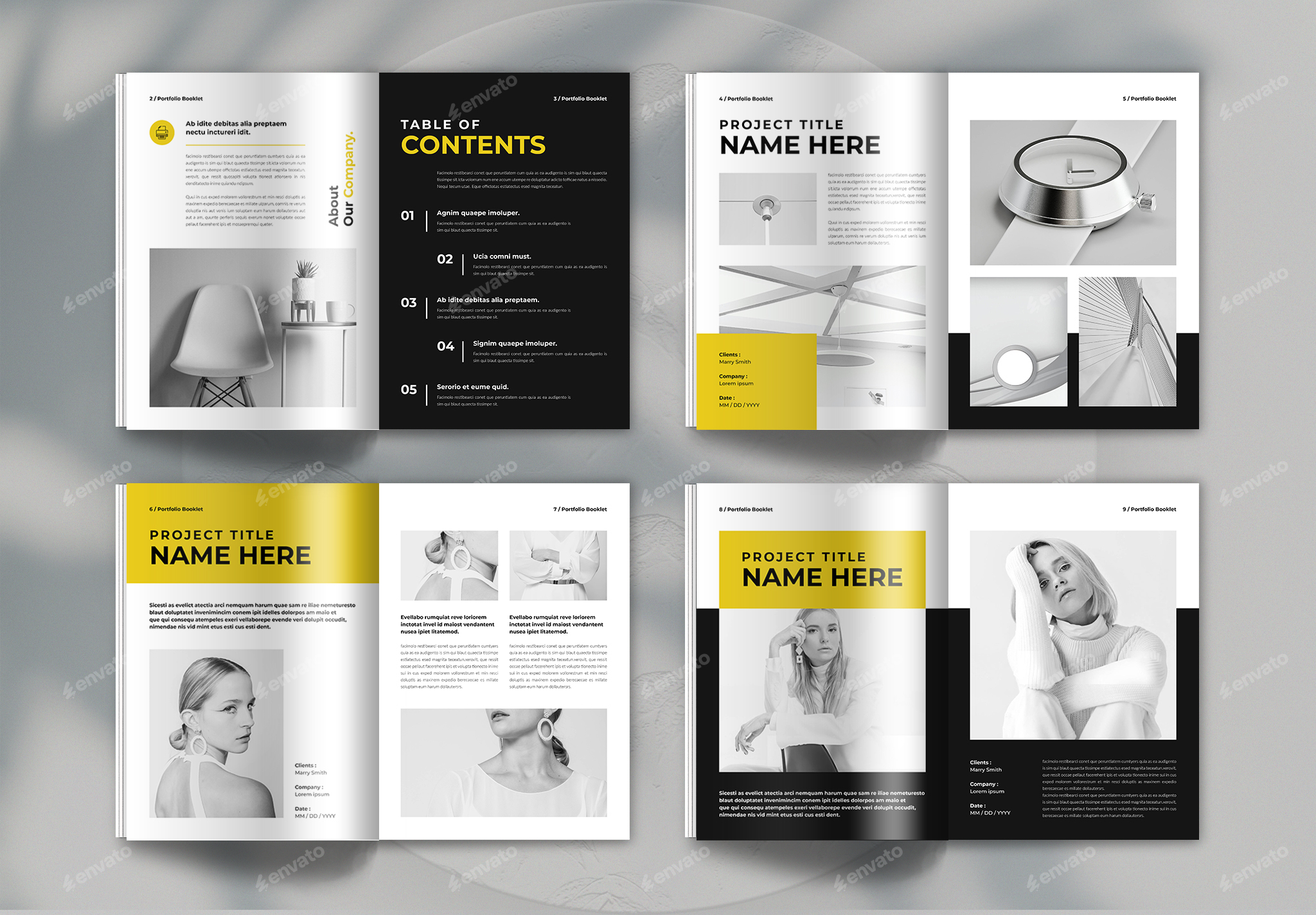 Portfolio Booklet Template, Print Templates | GraphicRiver