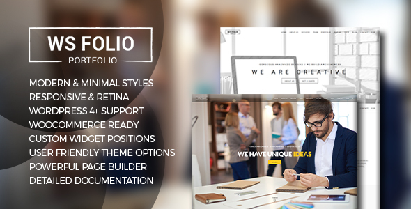 WS Folio - Responsive Portfolio WordPress Theme by themestall | ThemeForest