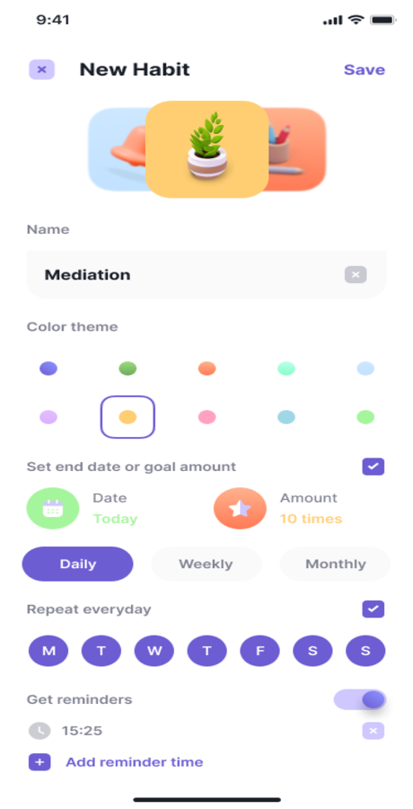 Habit Tracker App Android Ios Figma Sketch Ui Kit Flutter Hadeet By Fluttervision