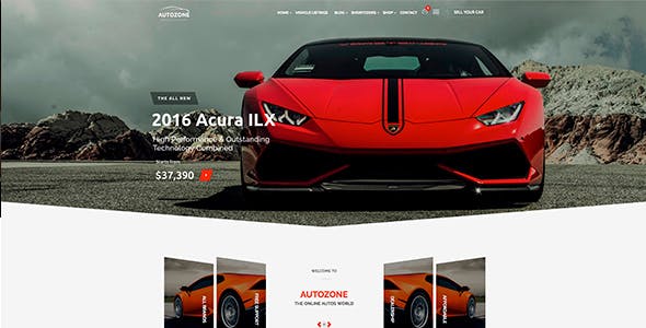 Autozone - Auto Dealer & Car Rental WordPress Theme by Templines ...