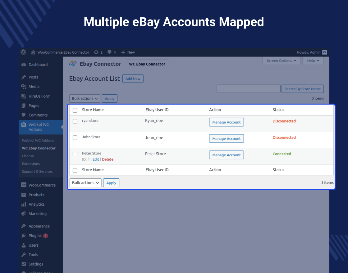 WordPress WooCommerce eBay Connector Plugin by Webkul | CodeCanyon