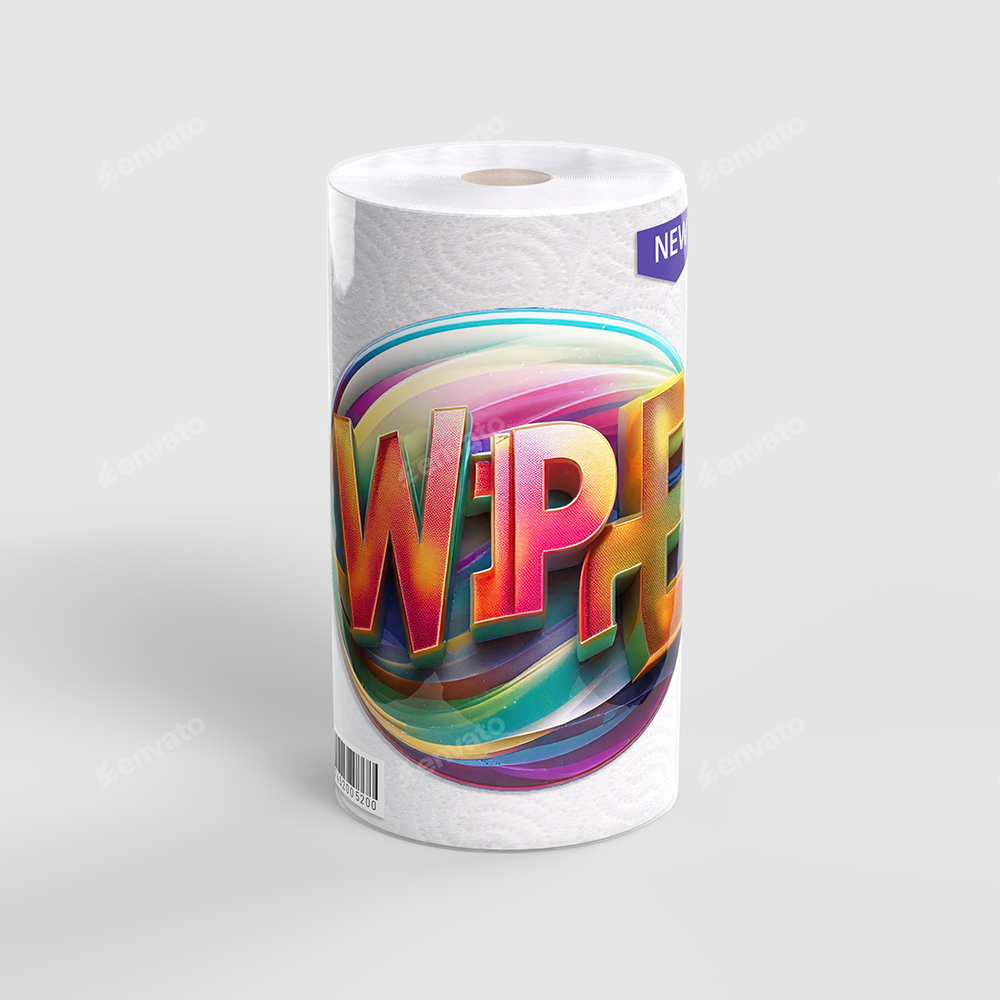 Paper Towel Packaging Mock-Up, Graphics | GraphicRiver
