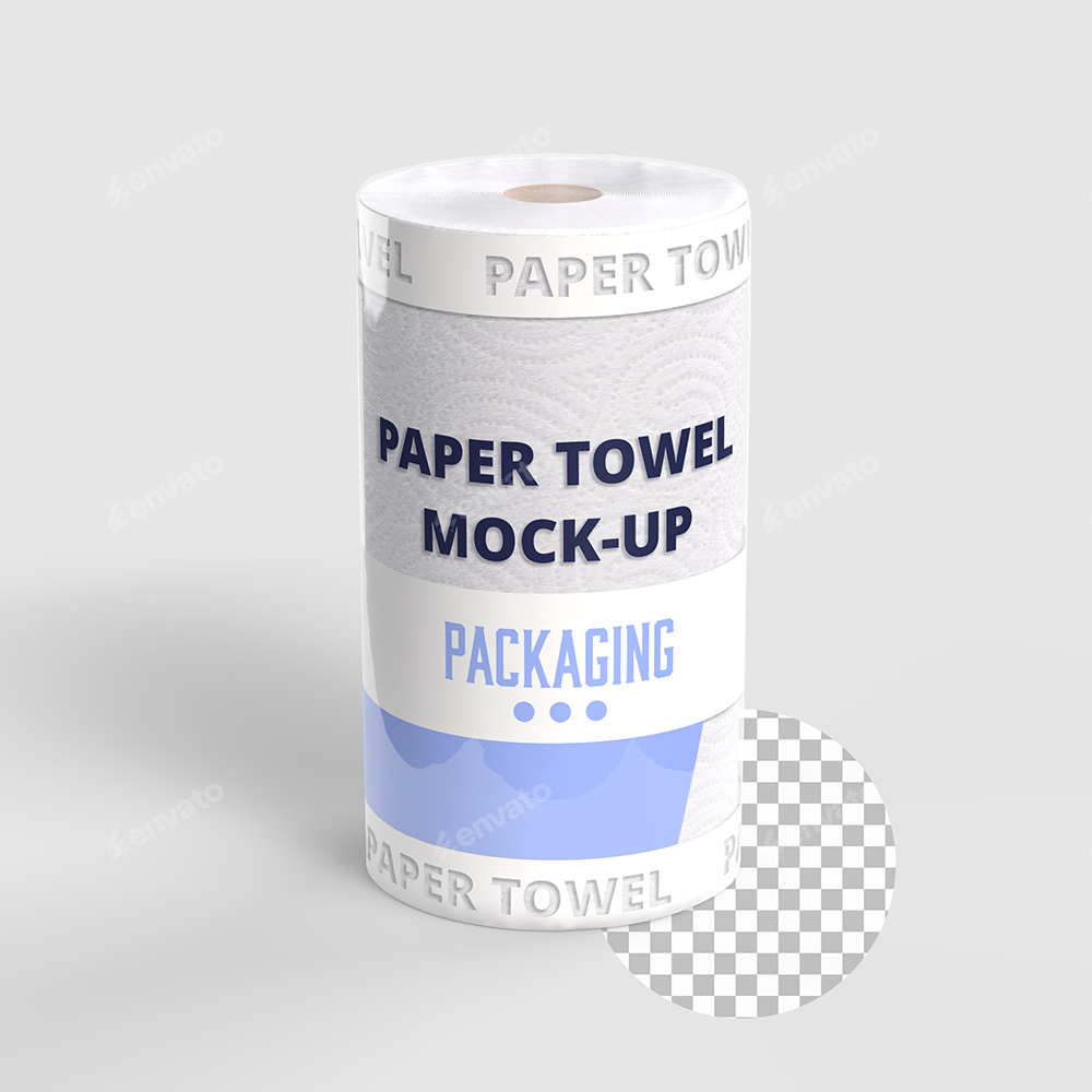 Paper Towel Packaging Mock-Up, Graphics | GraphicRiver