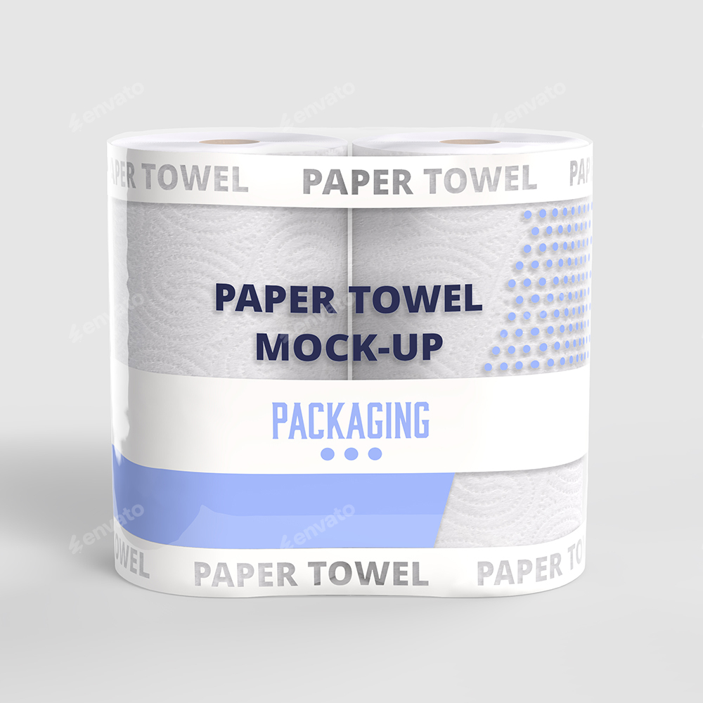 Paper Towel Packaging Mock-Up, Graphics | GraphicRiver