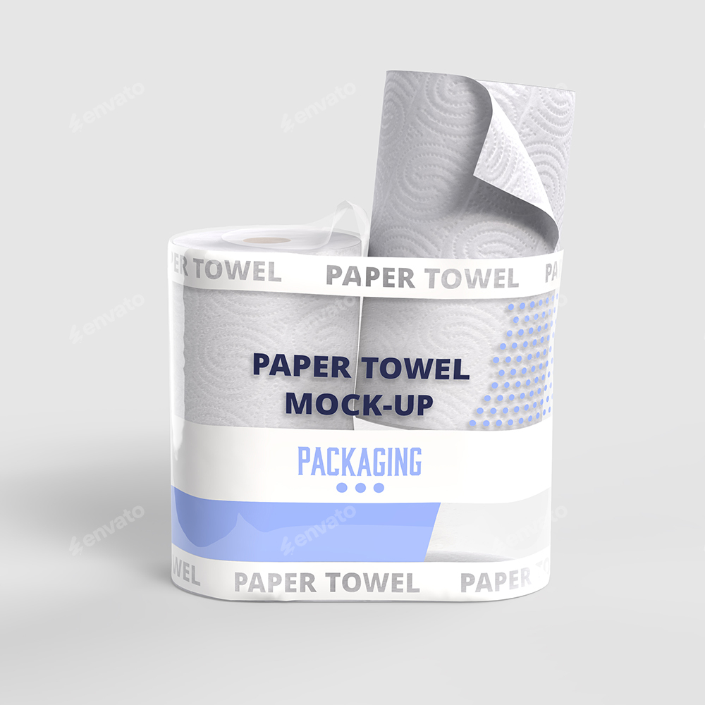 Paper Towel Packaging Mock-Up, Graphics | GraphicRiver