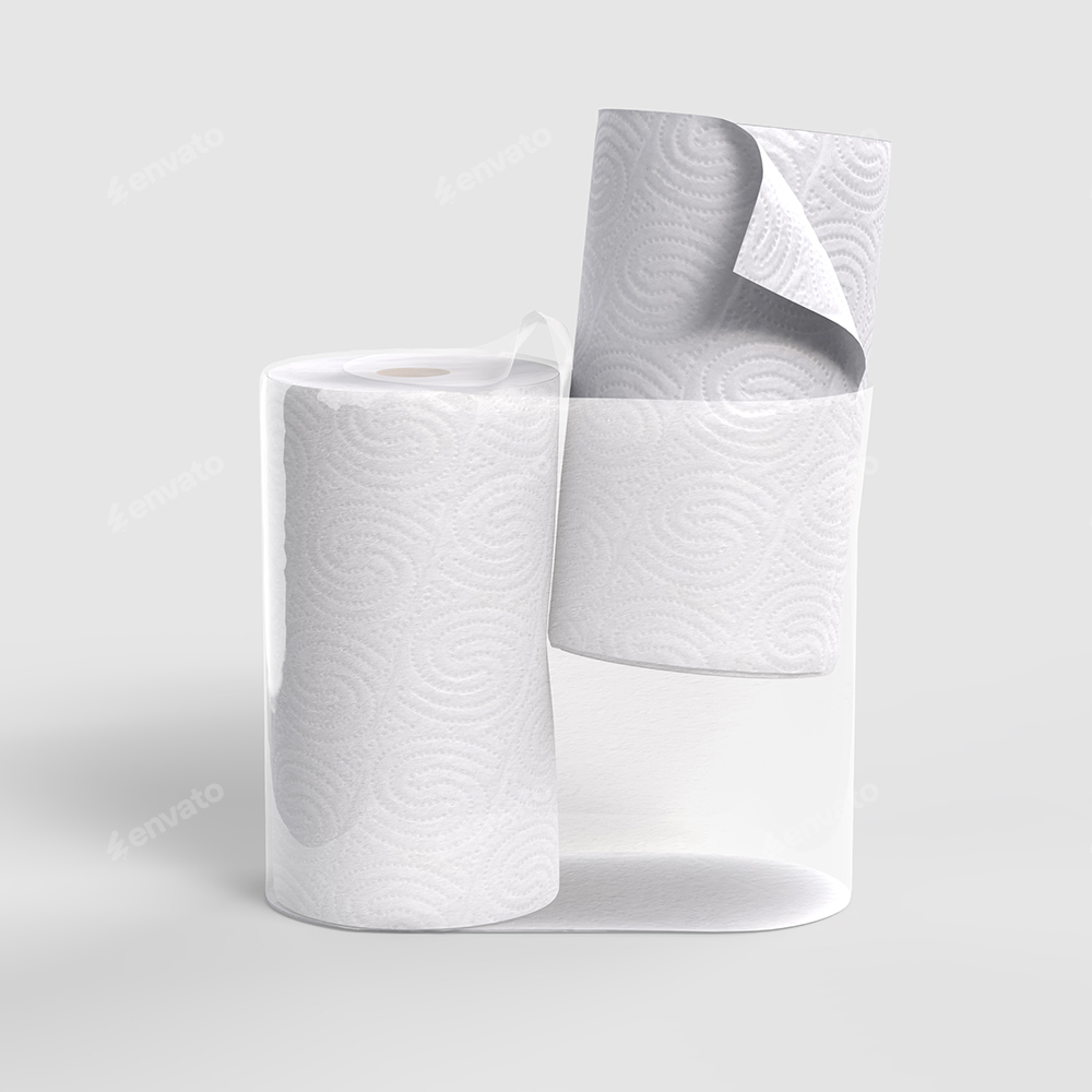 Paper Towel Packaging Mock-Up, Graphics | GraphicRiver