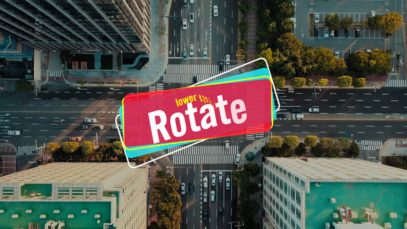 Rotate Overlap Lower Thirds, After Effects Project Files | VideoHive