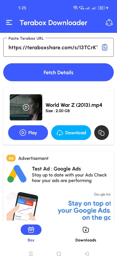 Terabox Video Downloader with Admob Ads by G-Devs | CodeCanyon