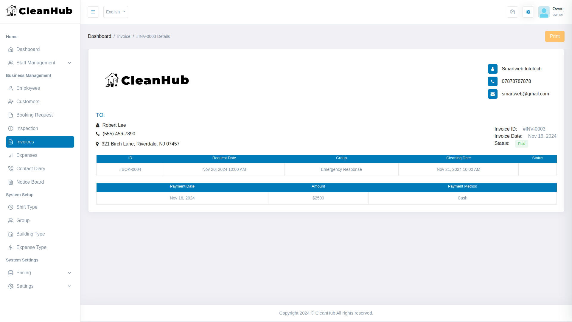 CleanHub SaaS - Cleaning Management System by smartwebinfotech | CodeCanyon