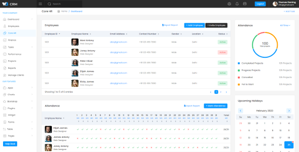 W3crm Nuxtjs Bootstrap Admin Dashboard Template By Dexignzone Themeforest