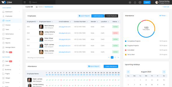 W3crm Nuxtjs Bootstrap Admin Dashboard Template By Dexignzone Themeforest