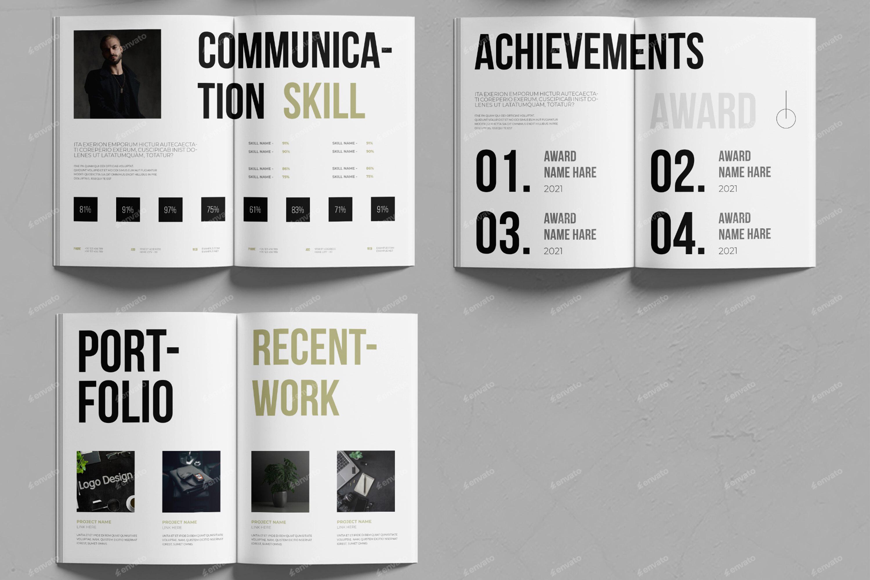 Resume Booklet Template, Print Templates | GraphicRiver