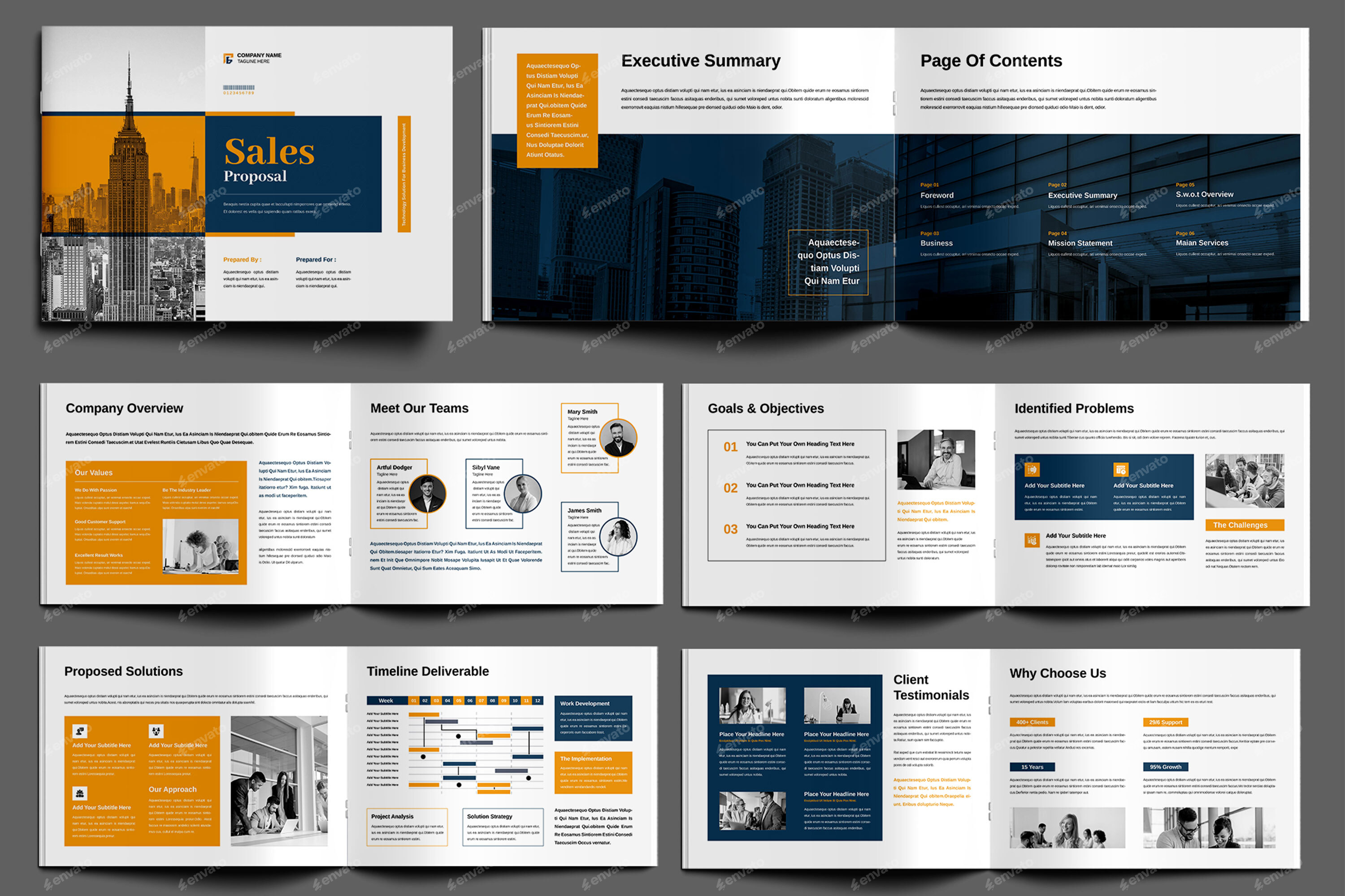 Sales Proposal Template Layout, Print Templates | GraphicRiver