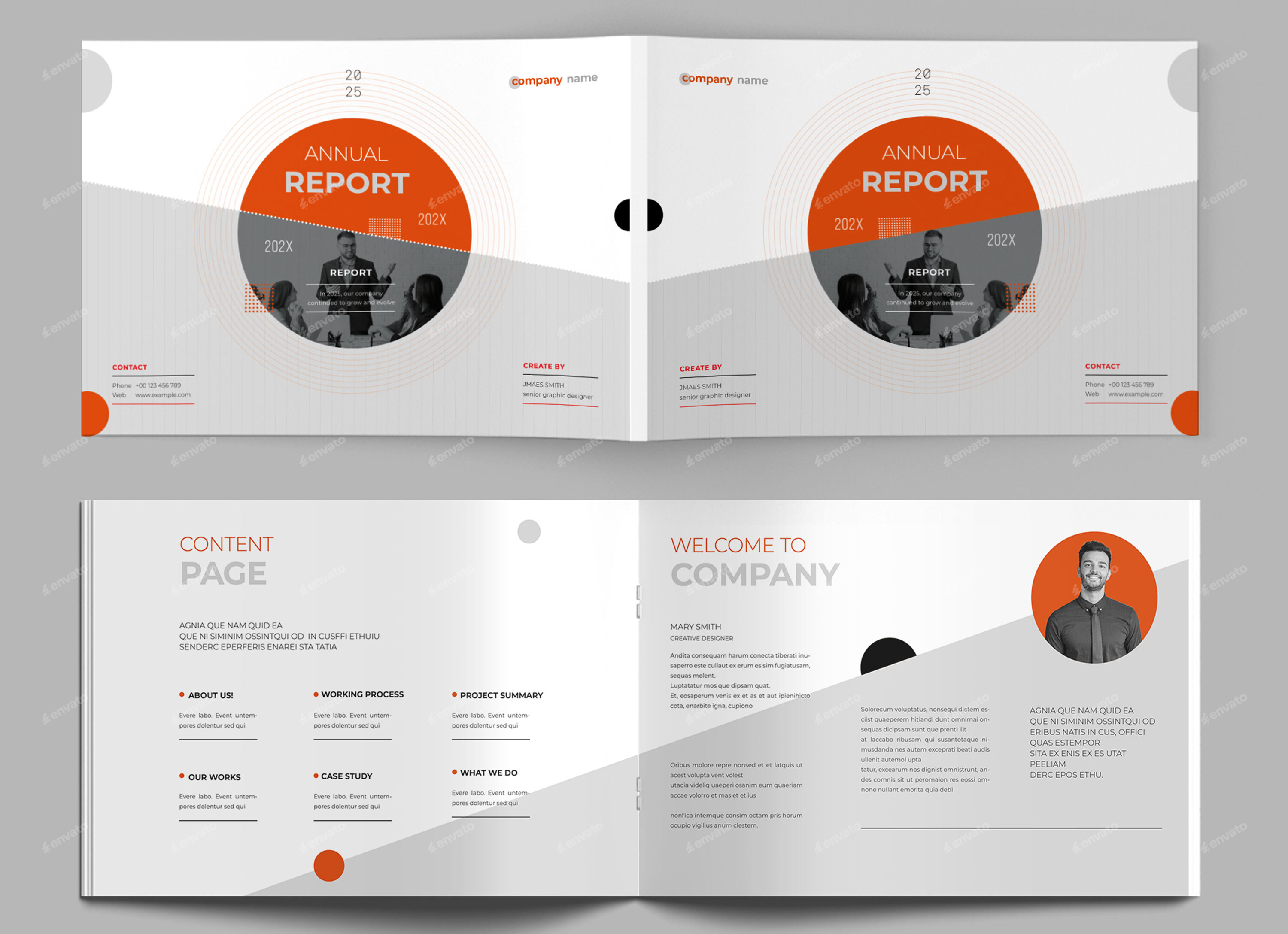 Professional Annual Report Template, Print Templates | GraphicRiver