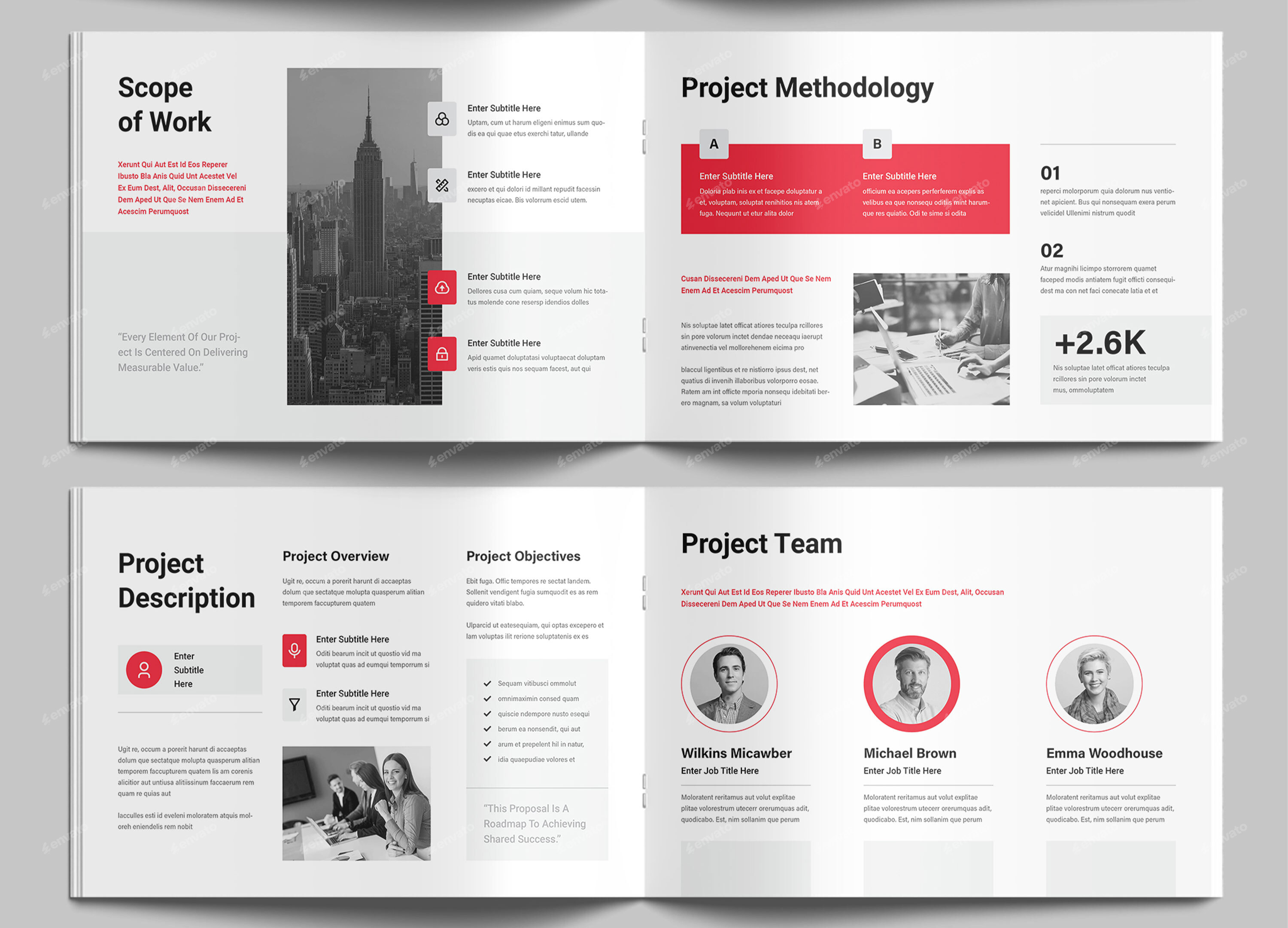 Professional Project Proposal Template, Print Templates | GraphicRiver