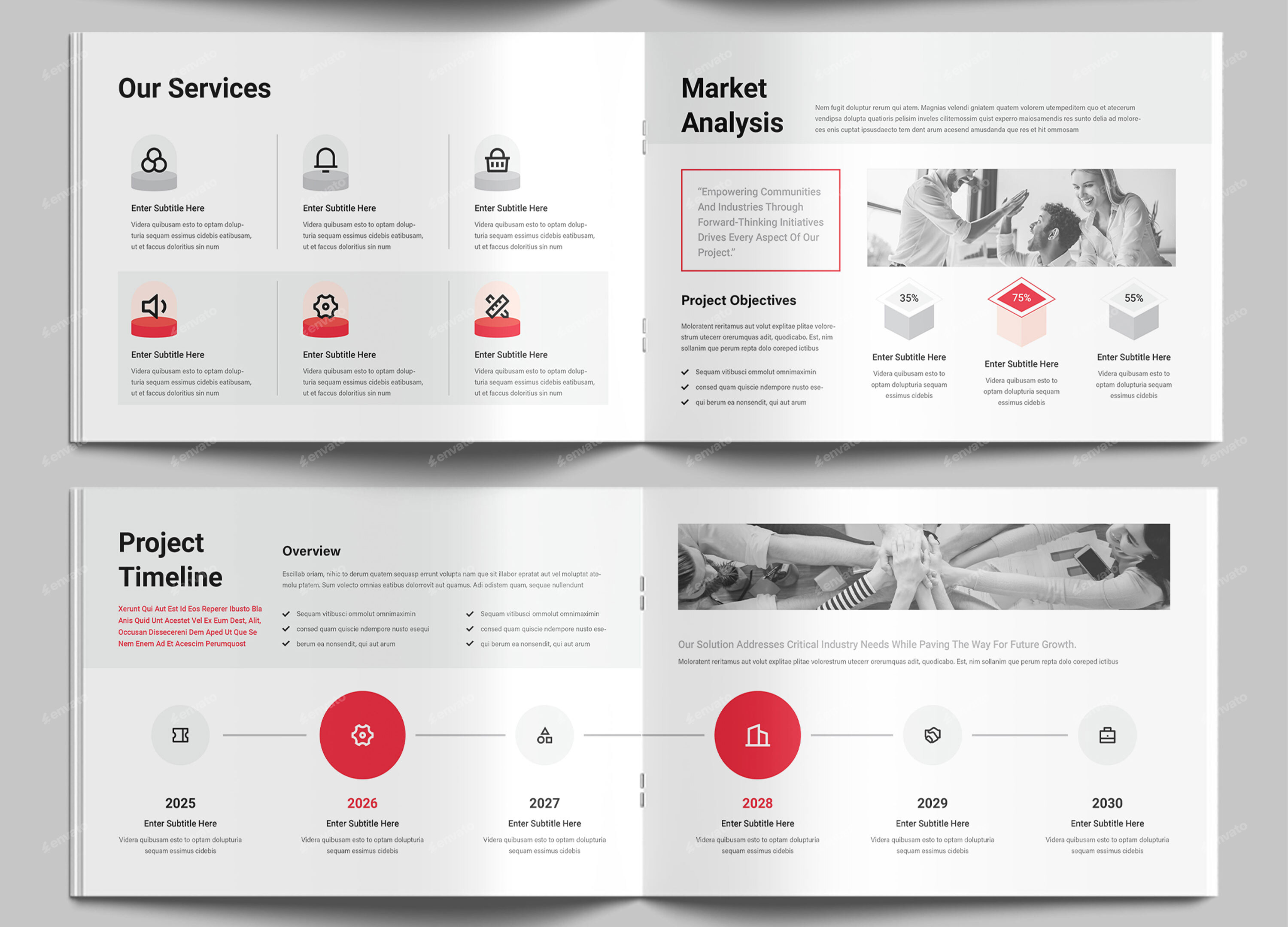 Professional Project Proposal Template, Print Templates | GraphicRiver