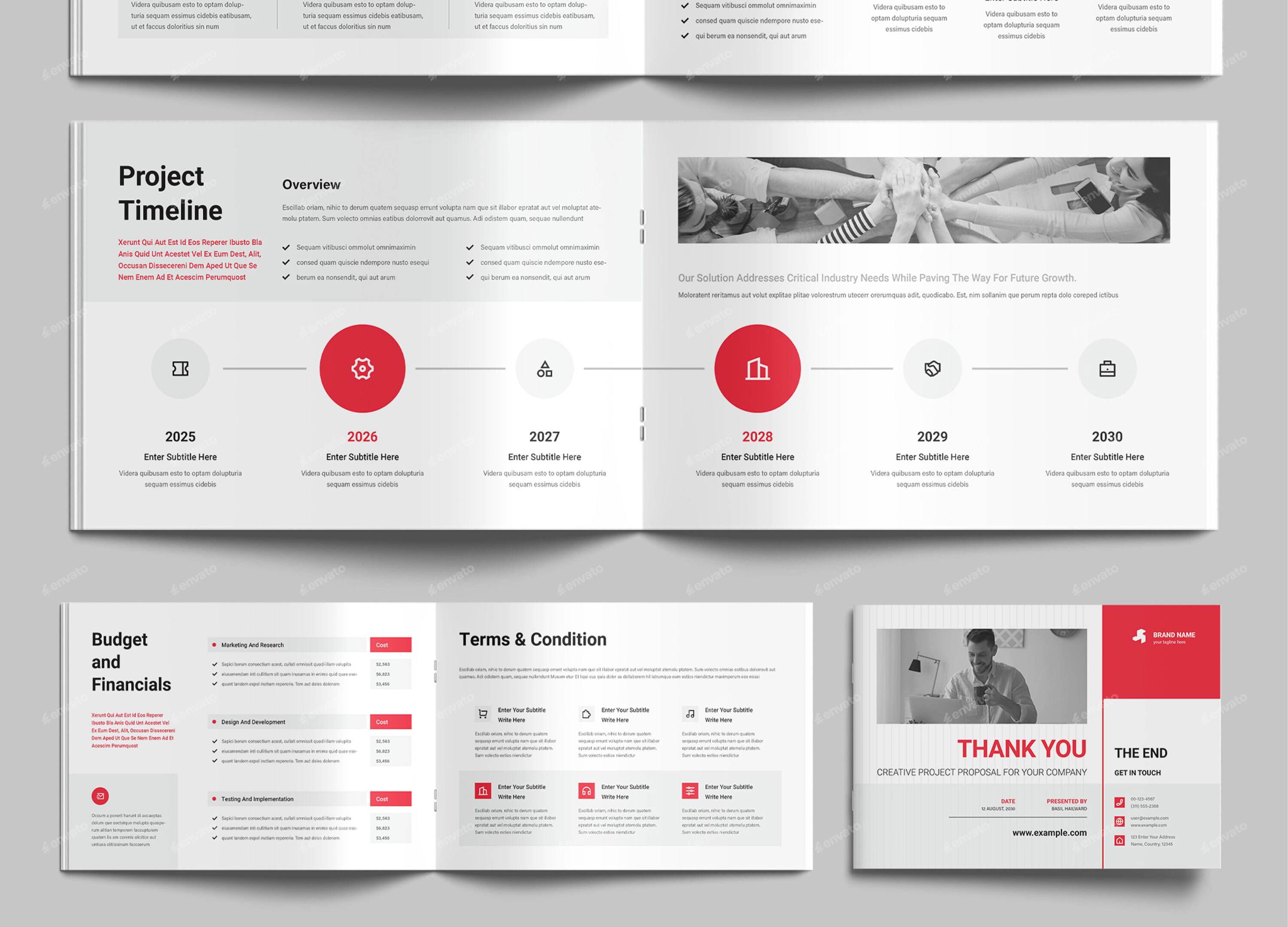 Professional Project Proposal Template, Print Templates | GraphicRiver
