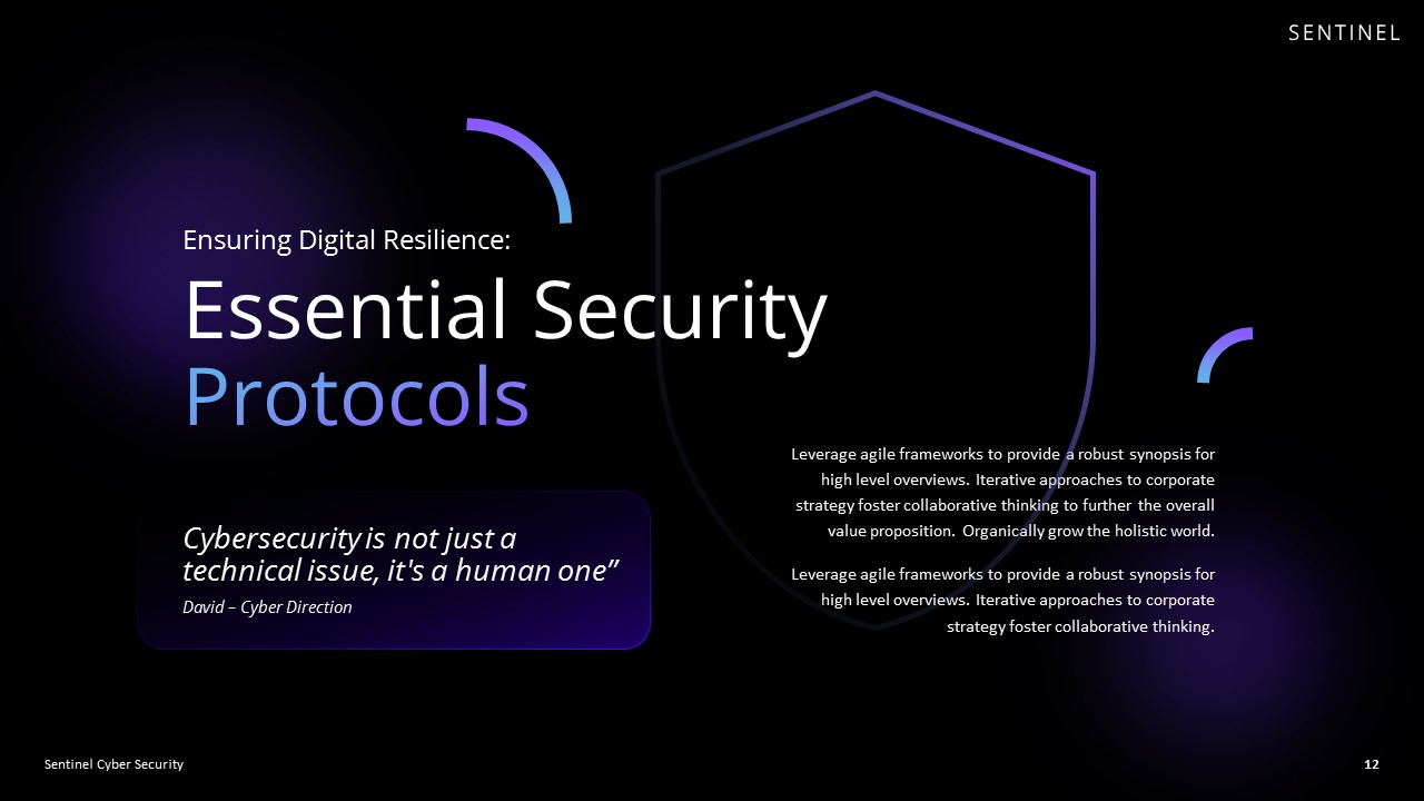 Sentinel Cyber Security Technology, Presentation Templates | GraphicRiver