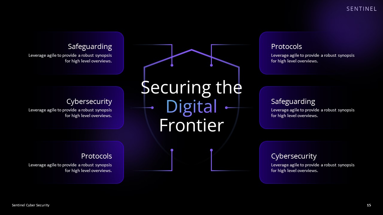 Sentinel Cyber Security Technology Keynote, Presentation Templates