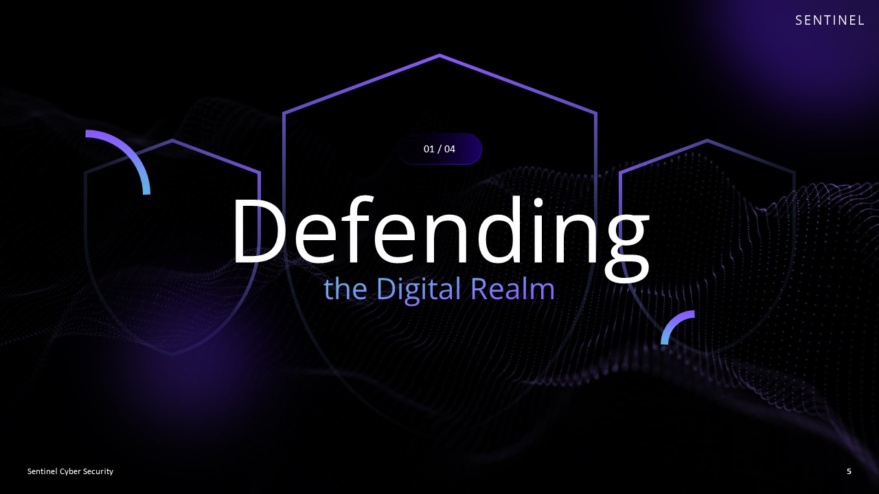 Sentinel Cyber Security Technology Keynote, Presentation Templates