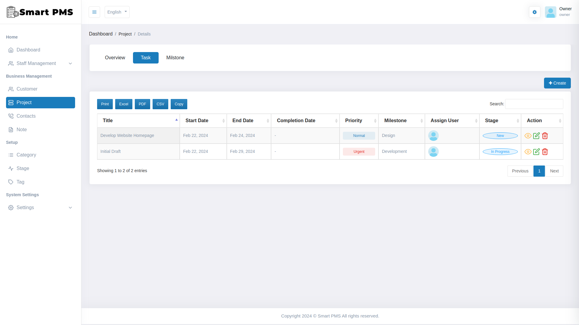 Smart PMS - Project Managment System by smartwebinfotech | CodeCanyon