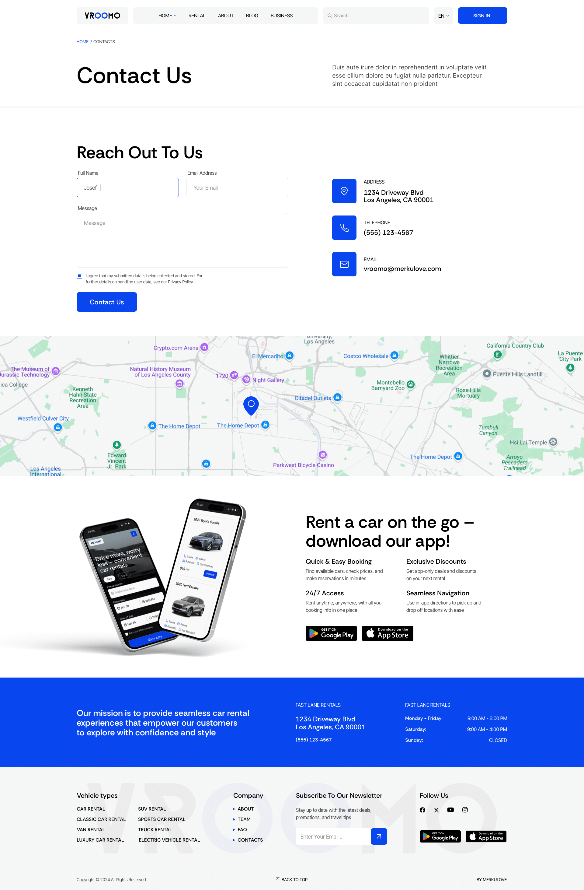 Vroomo – Car Rental Template for Figma by merkulove | ThemeForest