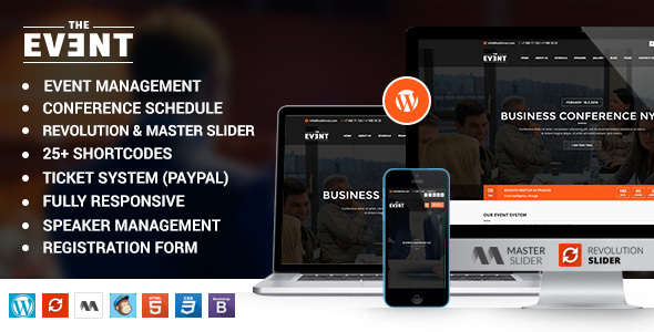 TheEvent – Event Management and Conference WordPress Theme by kodeforest