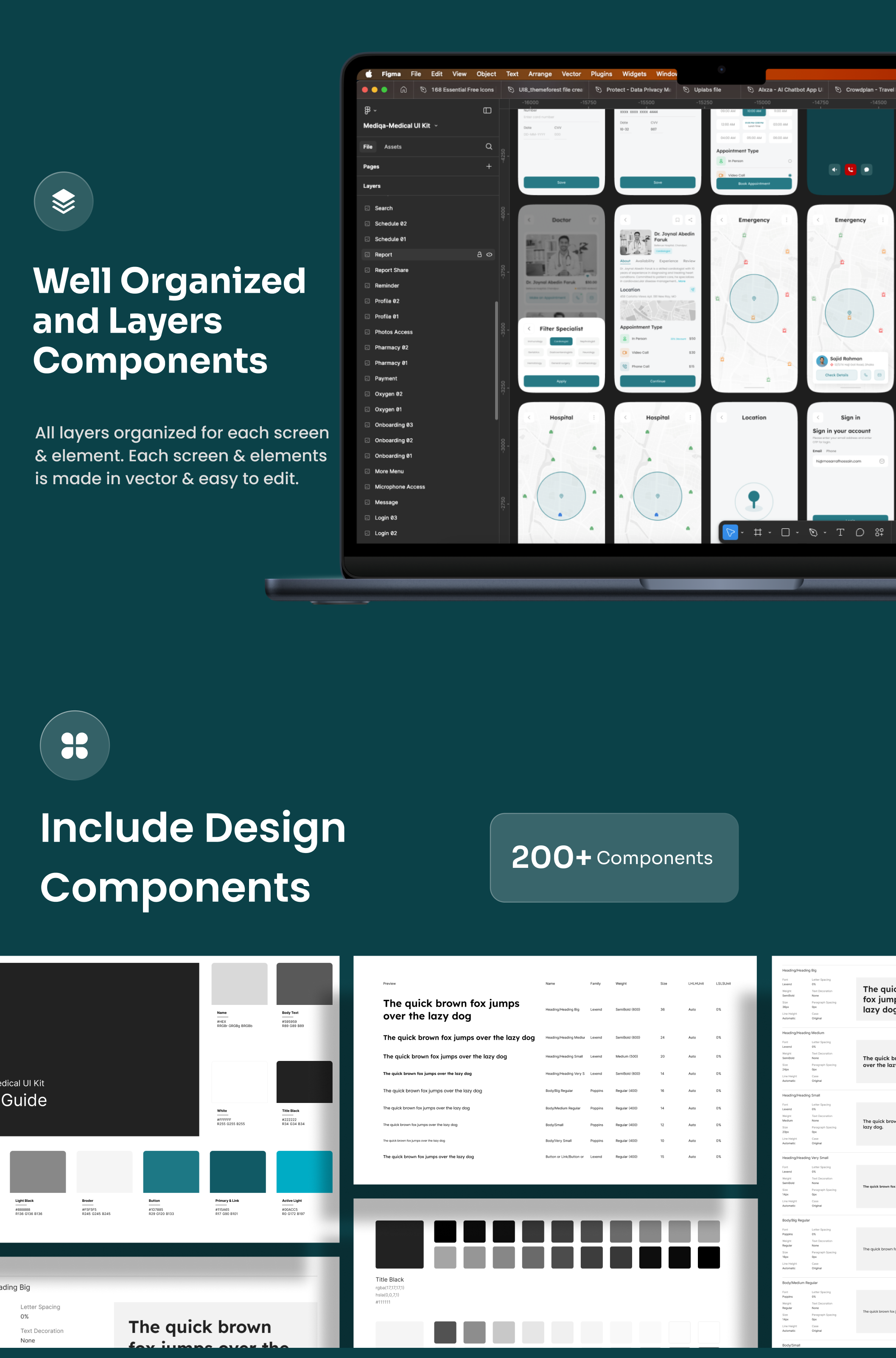 Mediqa- Medical Mobile App UI Kit by pixleslab | ThemeForest